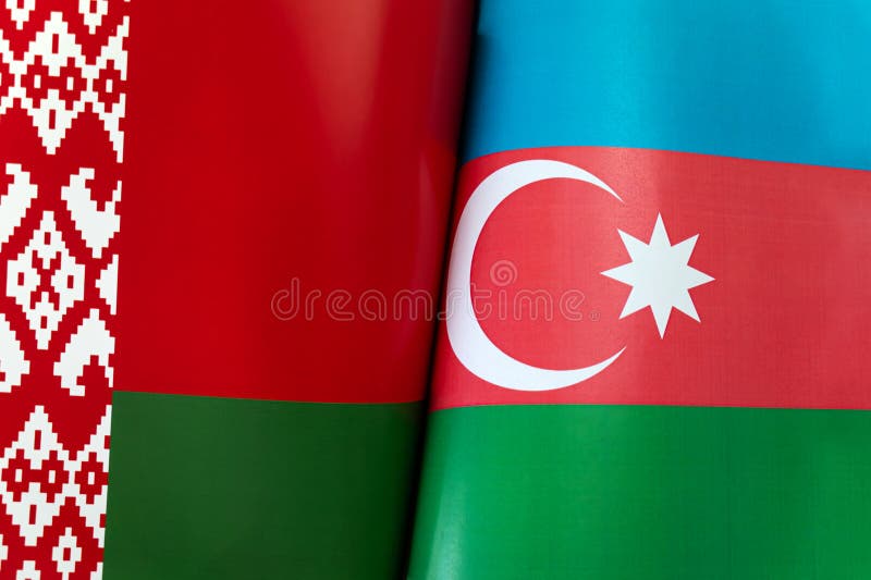 Background of the Flags of the Belarus, Azerbaijan,. the Concept of ...