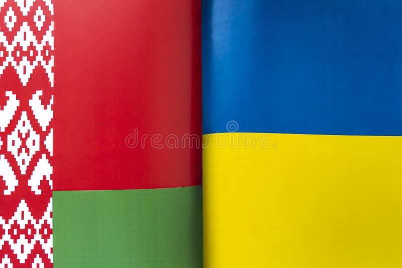 Background of the Flags of Belarus and Ukraine. the Concept of ...