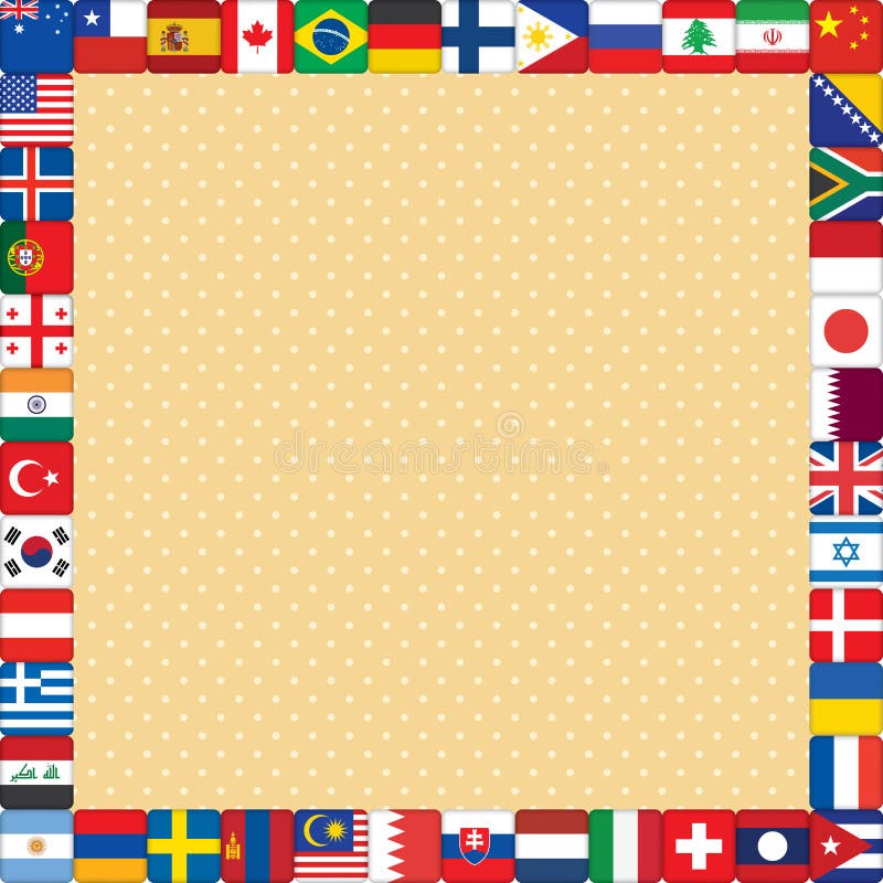 World flags icons frame stock vector. Illustration of countries - 28711589