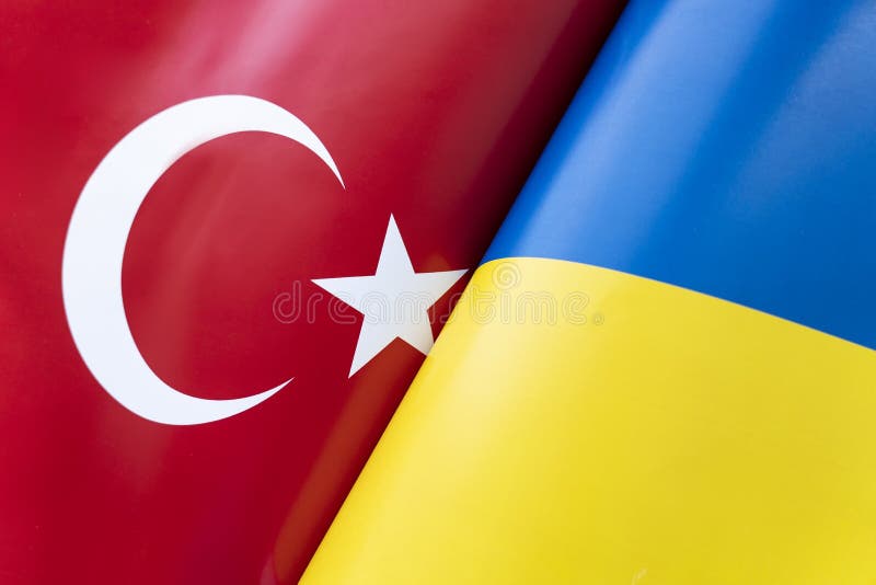 Background of the Flags of Turkey and Ukraine. the Concept of ...