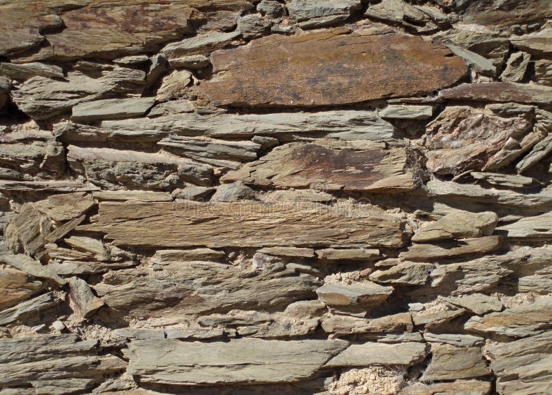 Background of Flat Stones Forming a Wall Showing Different Colors and ...