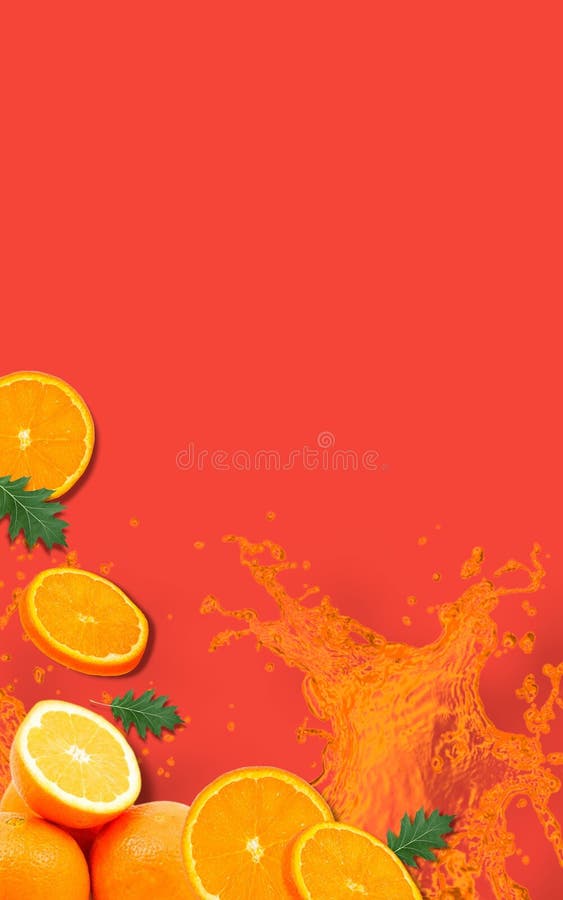 Background of Floating Falling Oranges. Good for Use in Fruit, Beverage ...