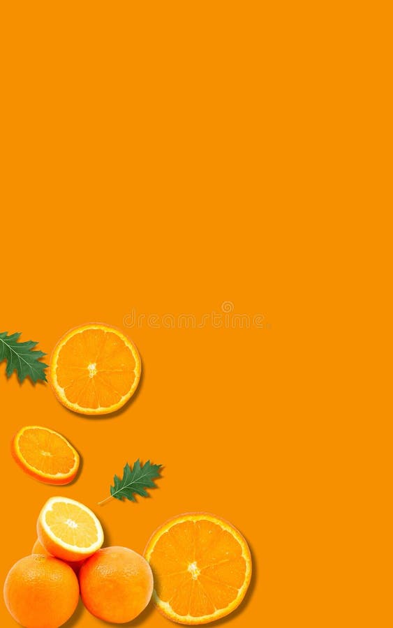 Background of Floating Falling Oranges. Good for Use in Fruit, Beverage ...