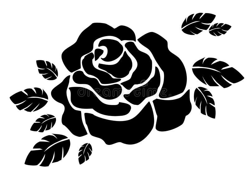 Background Flower Black White Stock Vector - Illustration of unique ...