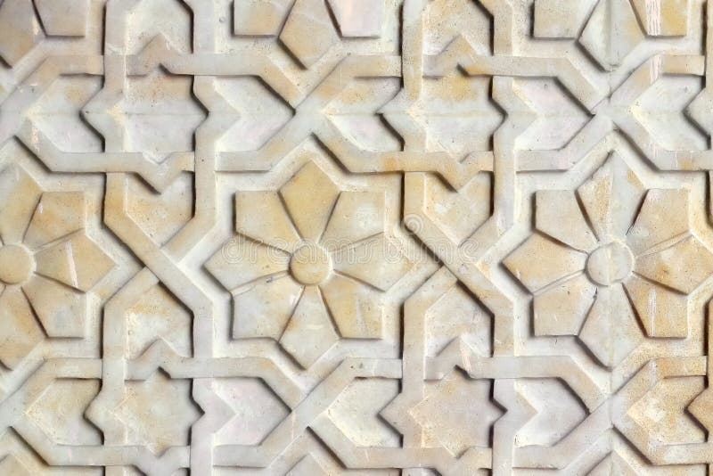 Background of Flowers Arabic Style, Close Up. Texture with African ...