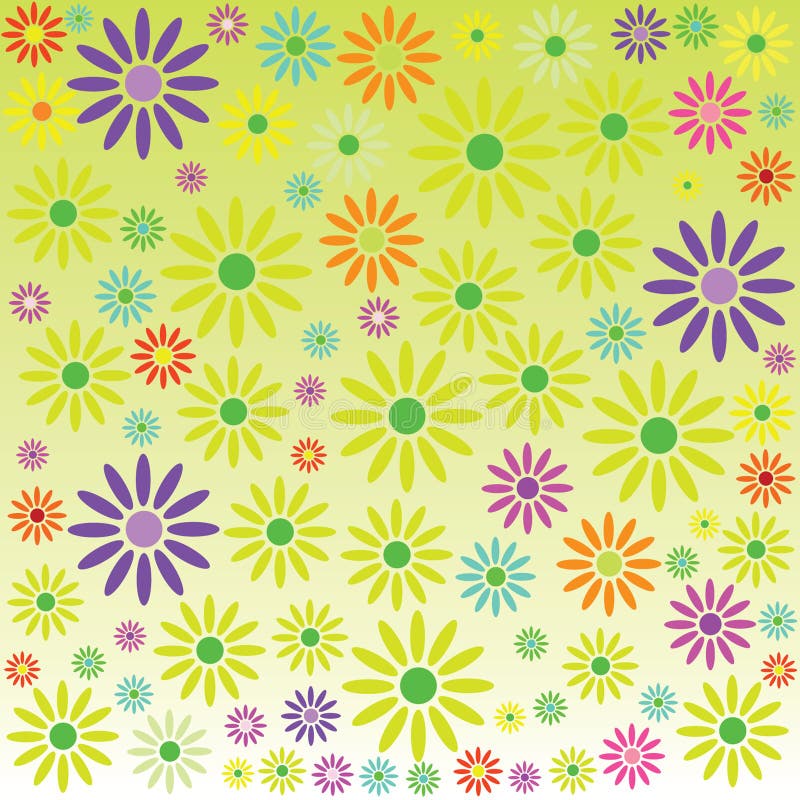 Background with Flowers Color Vector Stock Vector - Illustration of ...