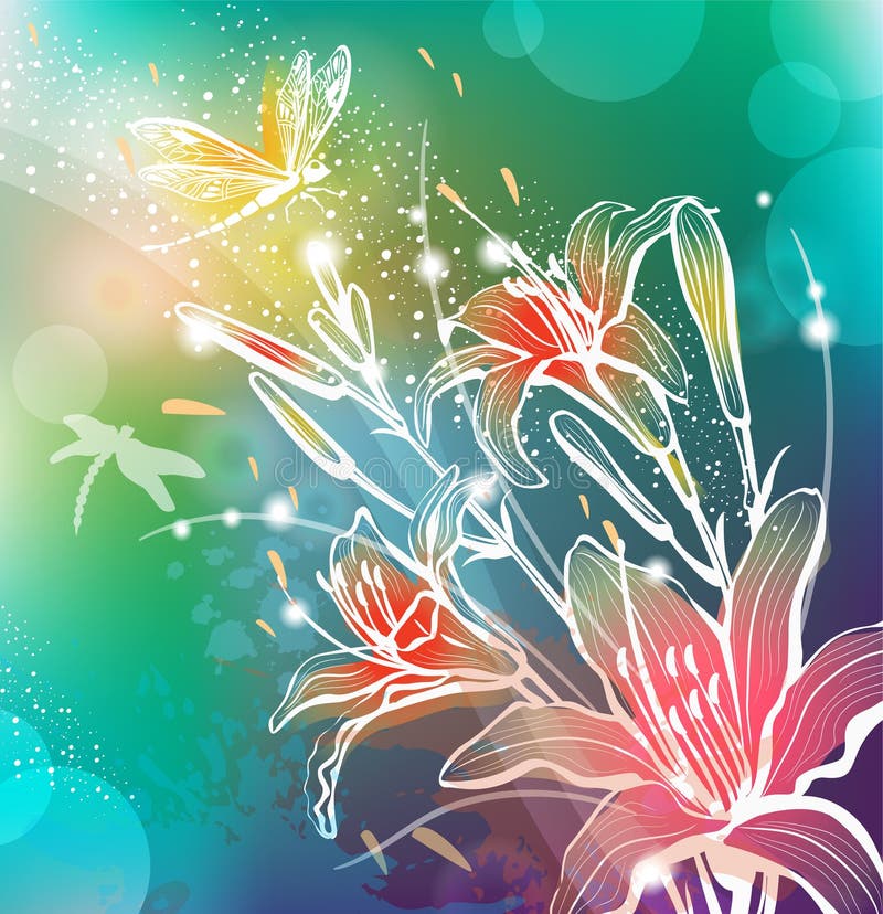 Vector Fancy Floral Wallpaper Stock Vector - Illustration of card ...