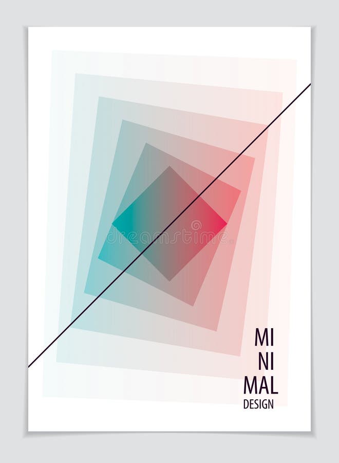 Background for a Flyer with Geometric Pattern. Vector Geometric ...