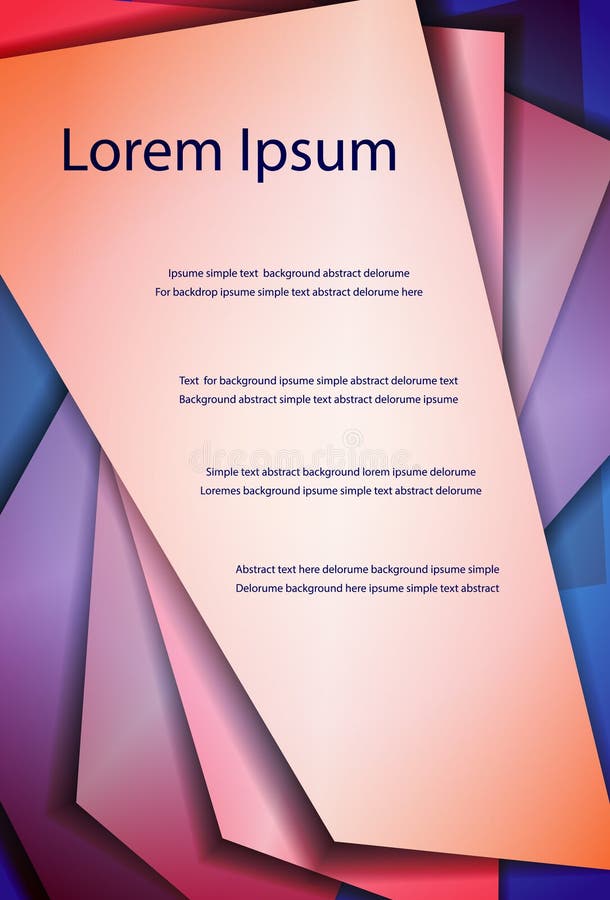 Background for Flyer Made of Bright Colored Elements Stock Vector ...