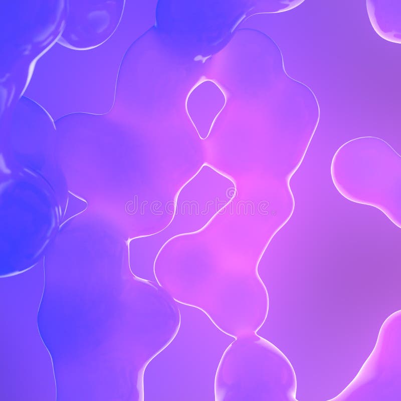 Neon Drops of Different Shapes on a Black Sky. Stock Vector ...