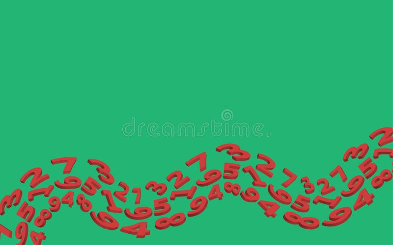Flying Numbers And Math Symbols Stock Illustration - Illustration of ...