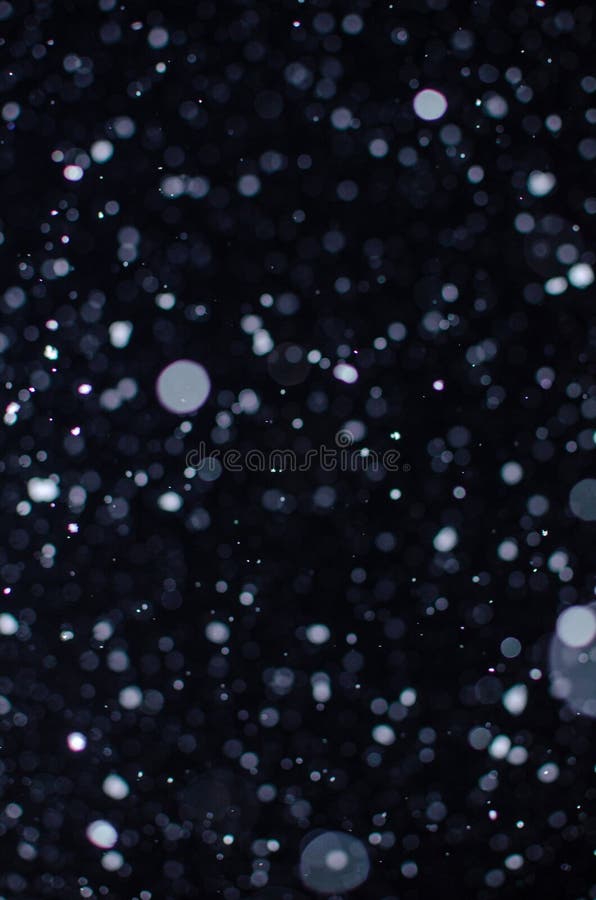 Background of Flying Snow in the Night Sky Stock Photo - Image of ...