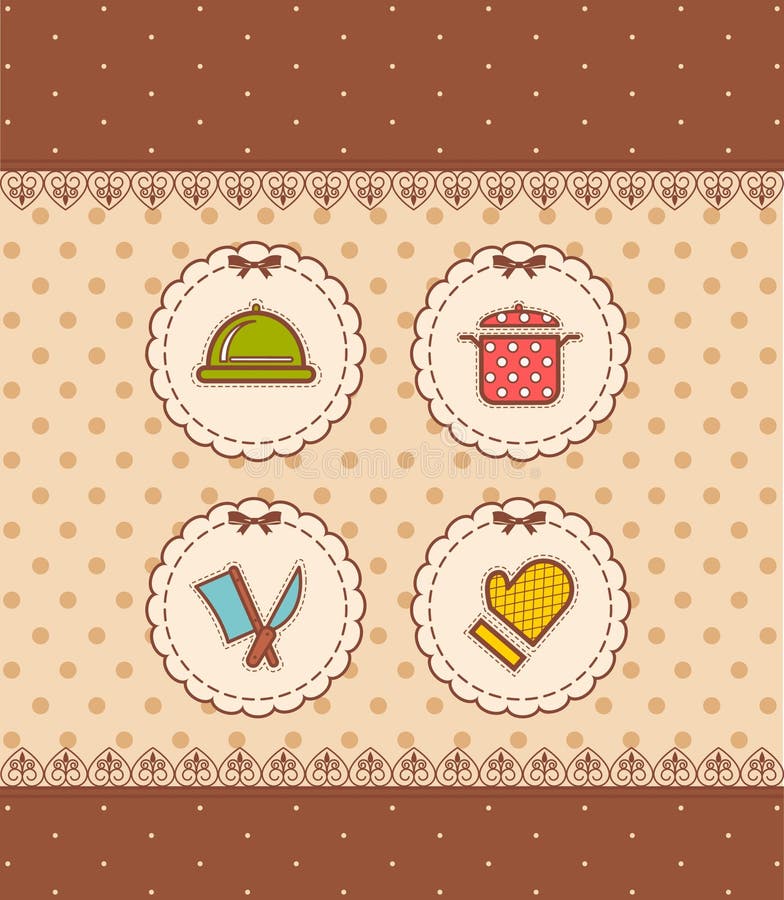 Food Elements, Design Label Or Sticker. Stock Vector - Illustration of ... Food Elements, Design Label Or Sticker. Stock Vector - Illustration of ...
