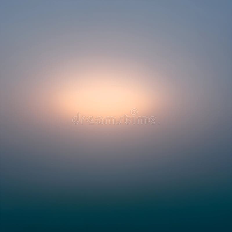 A Background in the Form of a Bright Sunset through Fog or a Light ...