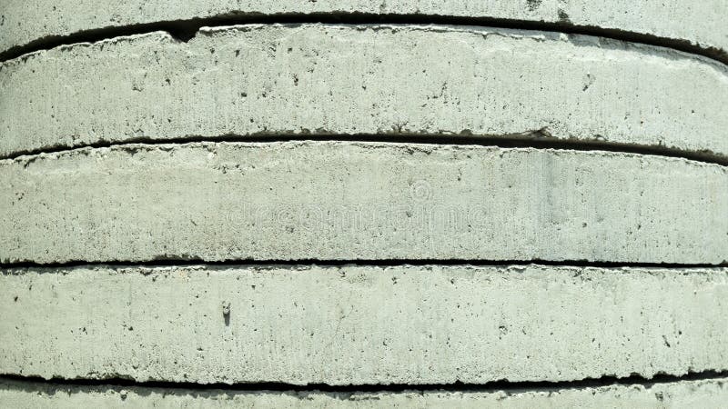 Background in the Form of Concrete Rings Stock Photo - Image of floor ...