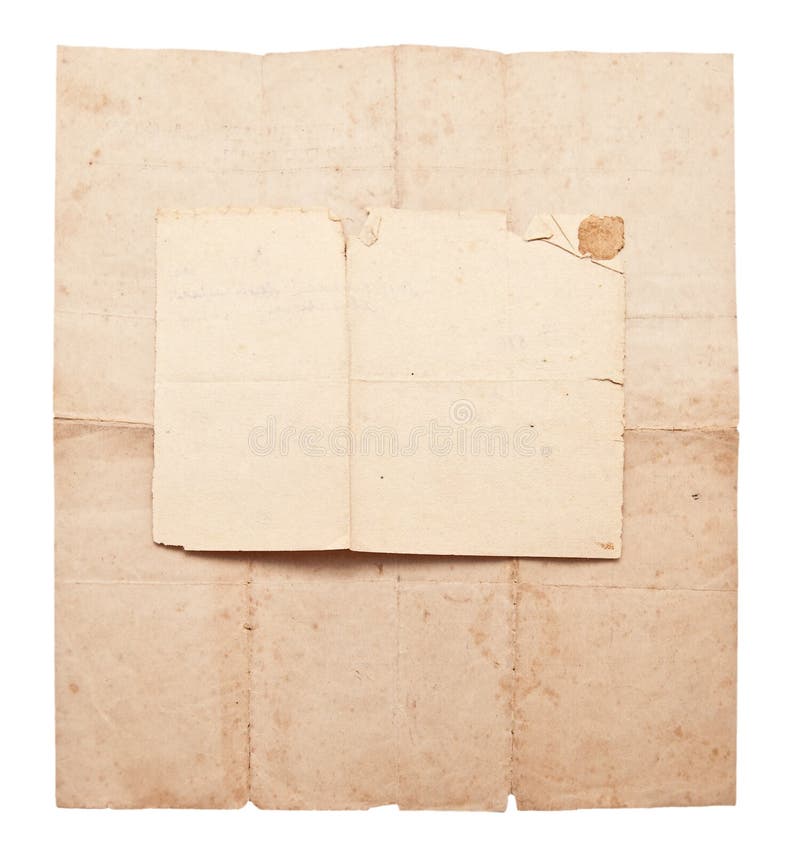 Background in the Form of an Old Paper Stock Image - Image of ...