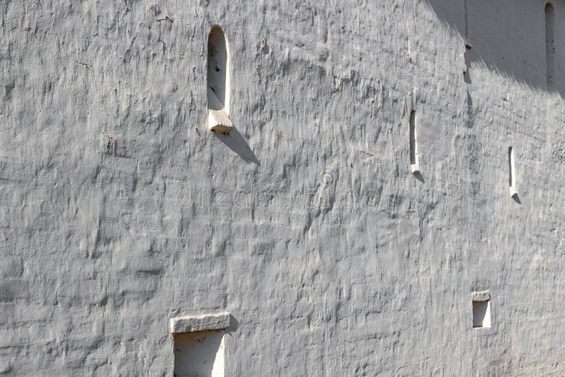 Background In The Form Of An Old White Wall Of An Ancient Monastery ...