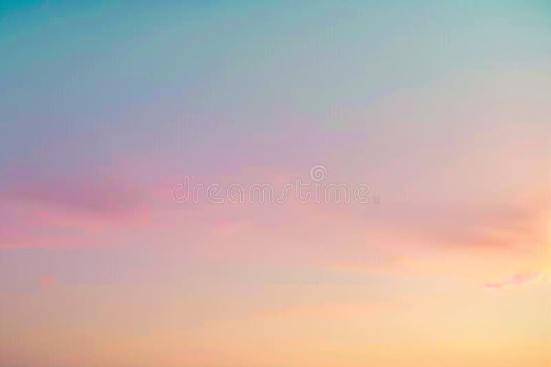 Background Formed by a Bright Pastel Authentic Sky during Sunset Pink ...