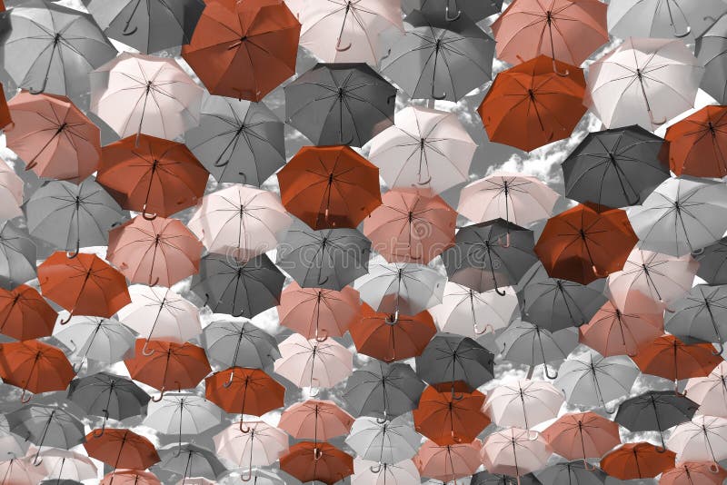 Background Formed by the Image of Colored Umbrellas Editorial Image ...