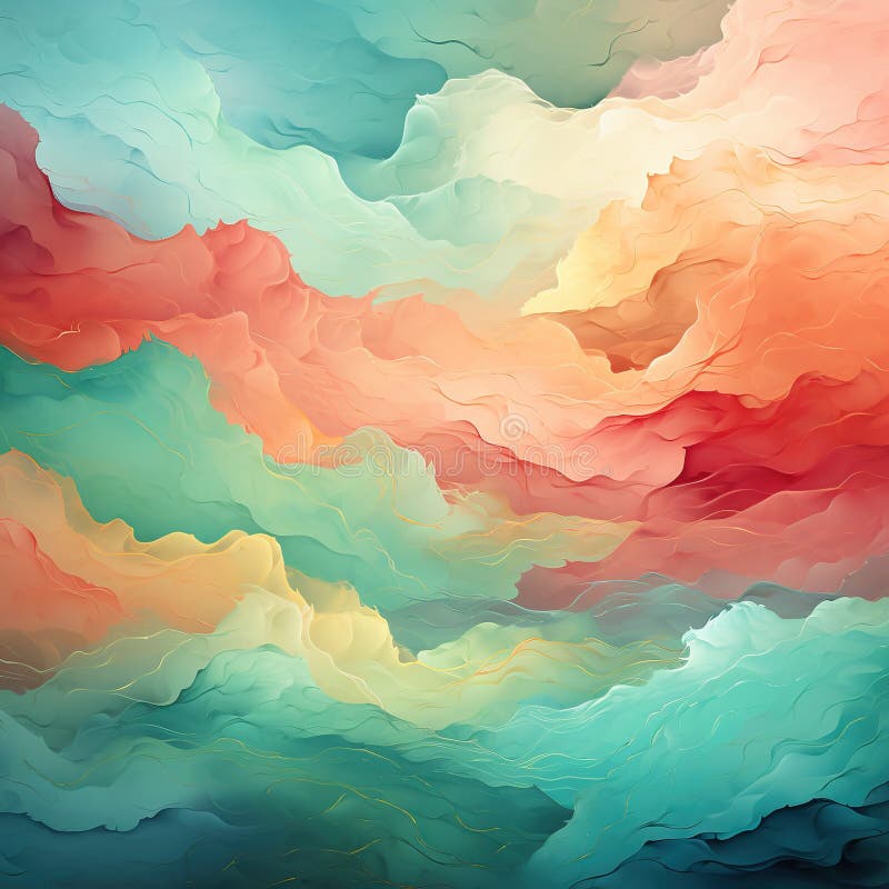 Background Smooth Gradient Blue, Peach Green. Light Color Gradient ...
