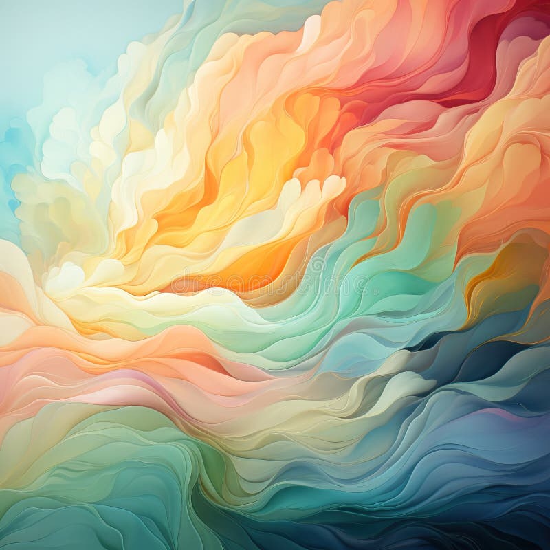 Background Smooth Gradient Blue, Peach Green. Light Color Gradient ...
