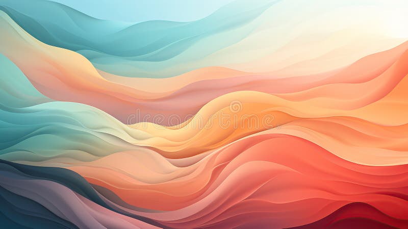 Background Smooth Gradient Blue, Peach Green. Light Color Gradient ...
