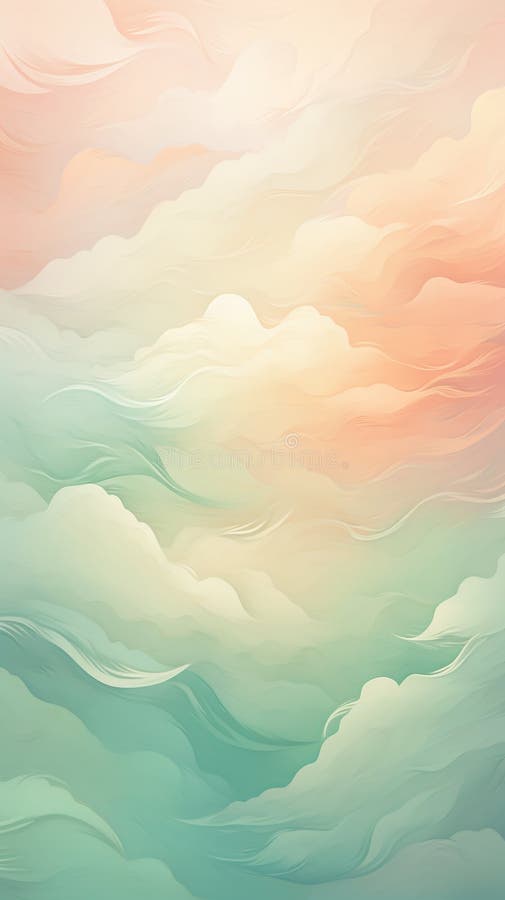 Background Smooth Gradient Blue, Peach Green. Light Color Gradient ...