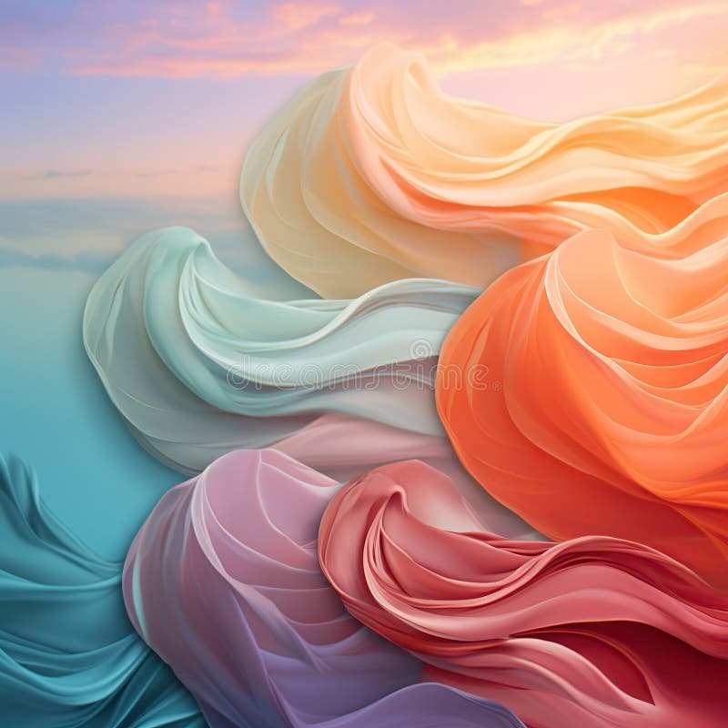 Background Smooth Gradient Blue, Peach Green. Light Color Gradient ...