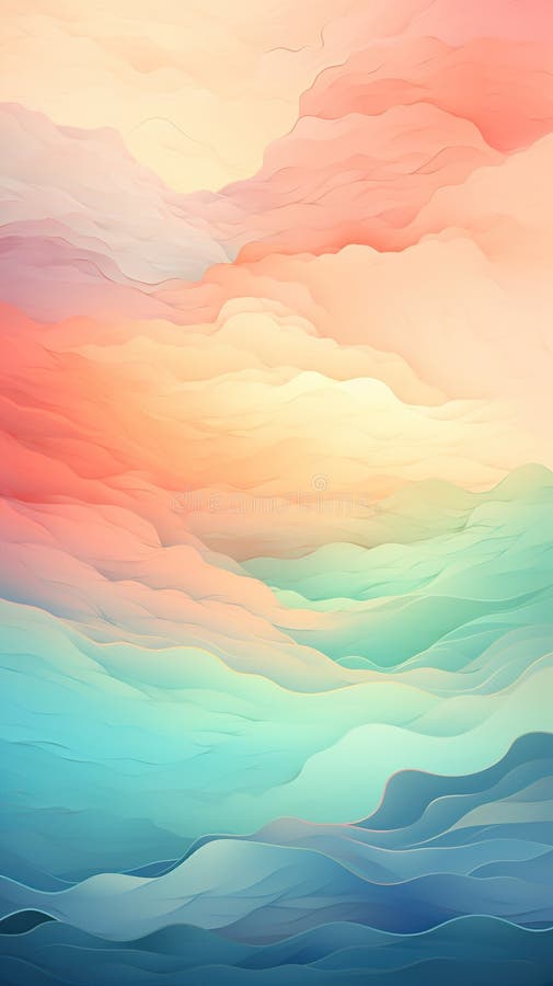 Background Smooth Gradient Blue, Peach Green. Light Color Gradient ...
