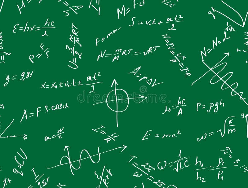 Seamless math background stock vector. Illustration of calculus - 9185284