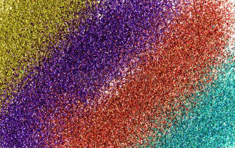 Background from Four Strips of a Multi-colored Glitter. Stock Image ...