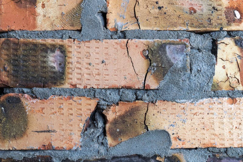 Background, a Fragment of a Rough Masonry Wall Stock Image - Image of ...