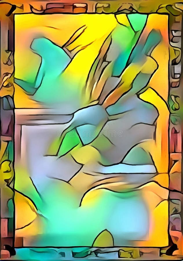 Background frame fantasy stock illustration. Illustration of elements ...