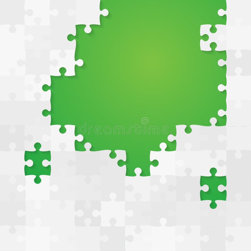 Vector Banner Background Made Pieces Puzzle Jigsaw Stock Vector ...