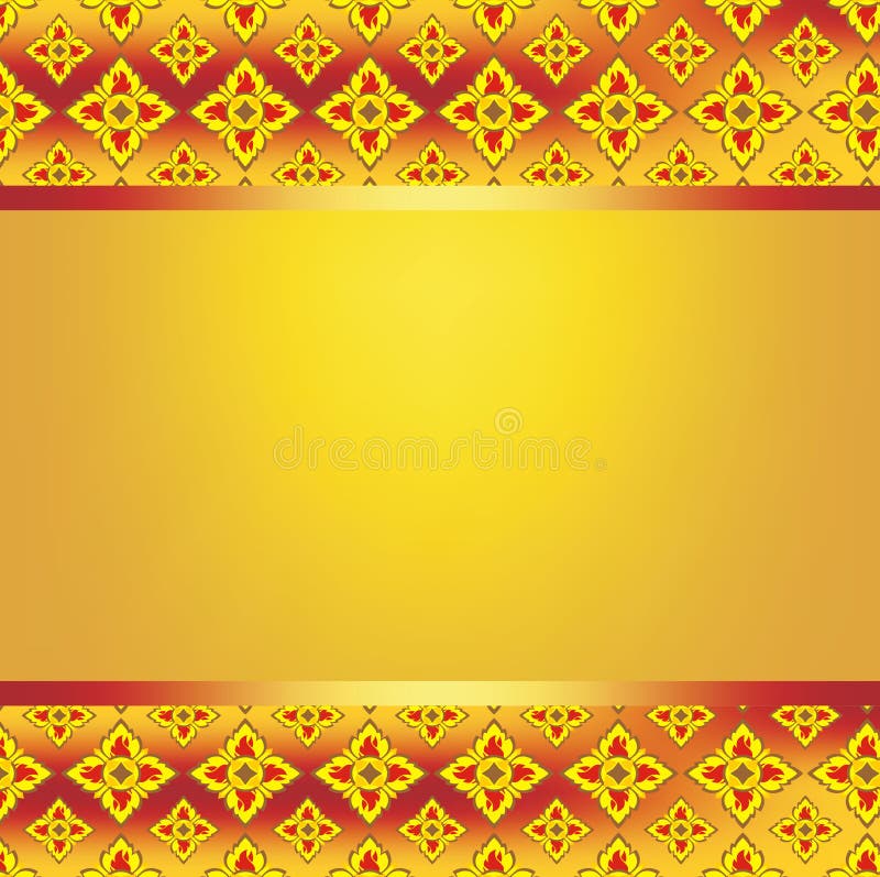 Background Frame Pattern Line Thai Fire Stock Illustration ...