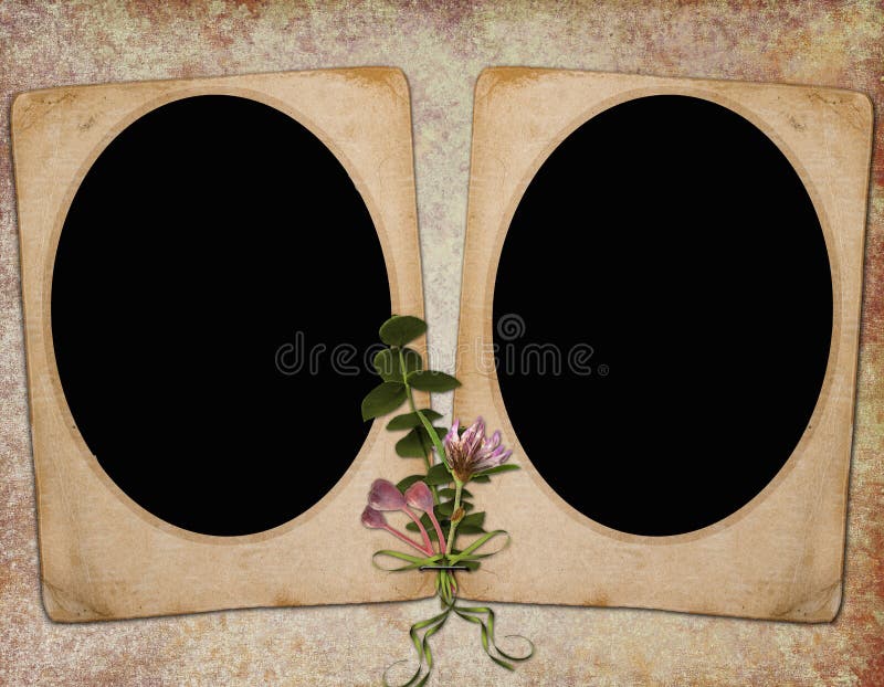 Background with frames stock illustration. Illustration of album - 12295587