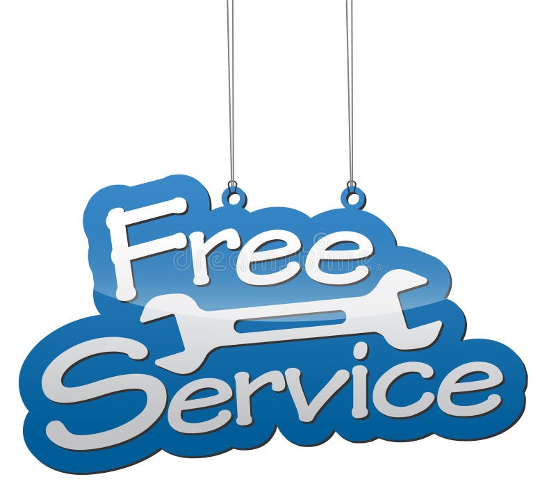 Background free service stock vector. Illustration of blue - 84238103