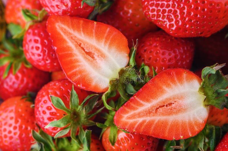 Background of Fresh Red Strawberries Stock Photo - Image of healthy ...
