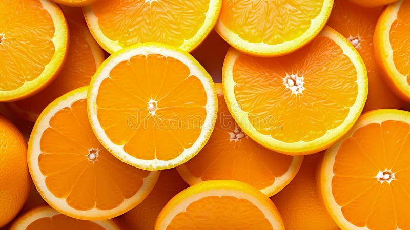 Background of Fresh Ripe Oranges. Fruit Pattern Stock Photo - Image of ...