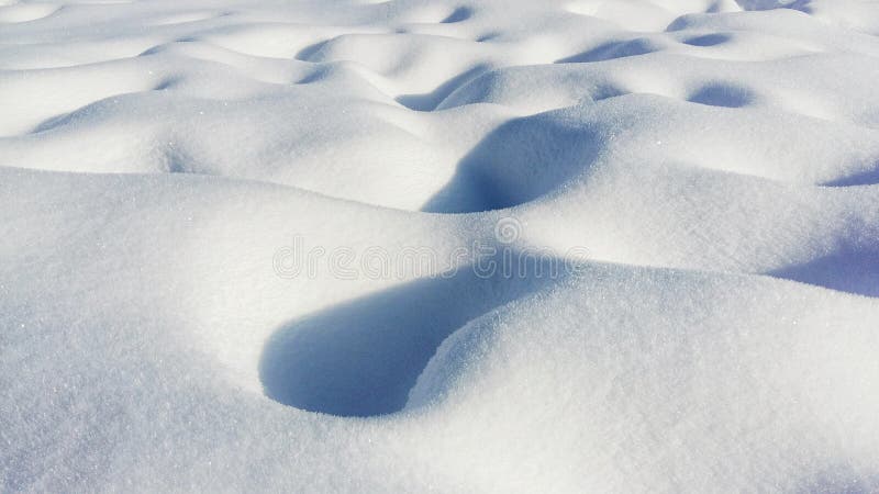 Background of Fresh Snow Texture in Blue Tone. Panoramic Stock Photo ...