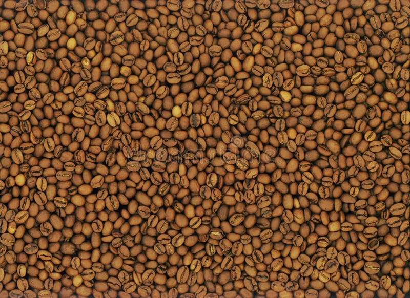 Background from Fried Coffee Beans Stock Photo - Image of coffee, view ...