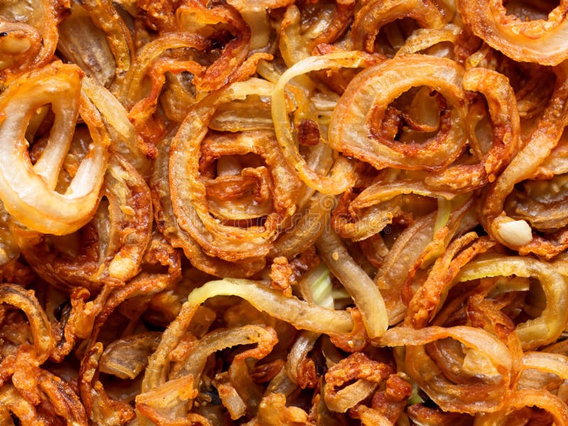 Fried Onion on a White Background Stock Photo - Image of tasty, snack ...
