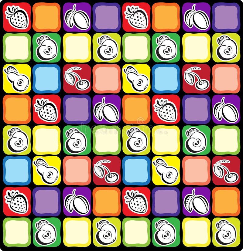 Background with fruit stock vector. Illustration of dessert - 24278424