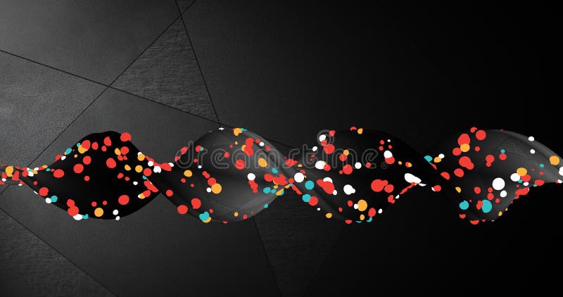 Colors Mixing and Making Different Shapes. Stock Illustration ...