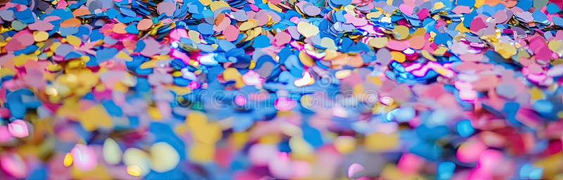 Background Full of Confetti of Many Colors Stock Illustration ...