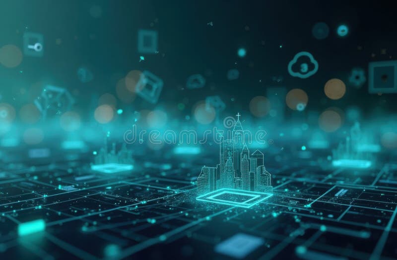 Background for Future Technology Concept for Business Solutions at 24-1 ...