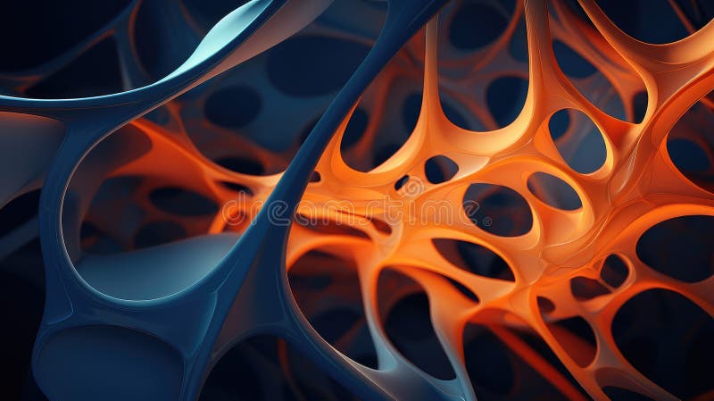 Background Futuristic Organic Structure Stock Illustration ...