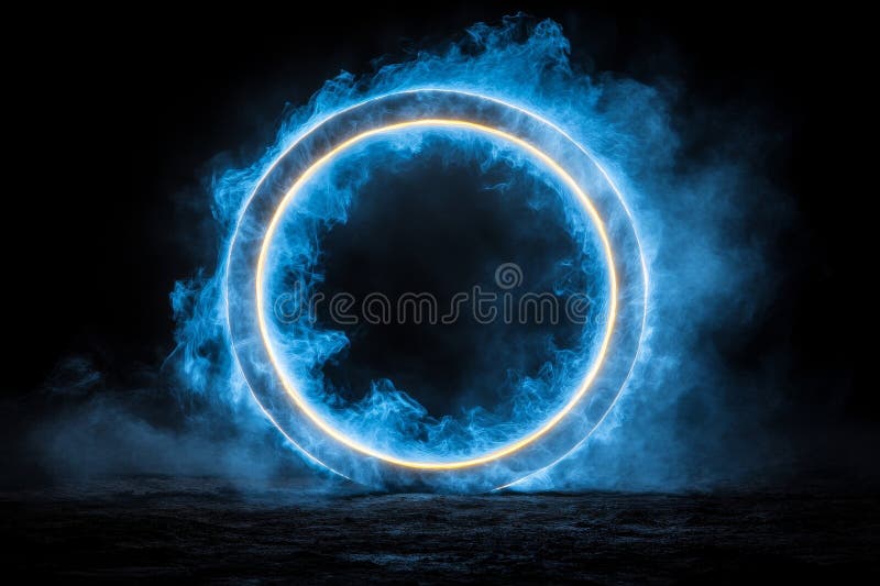 A Background with a Futuristic Theme, Showcasing a Blue Abstract ...