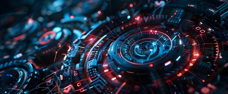 Background, Gear Operation, Digital Interface Holographic Technology ...