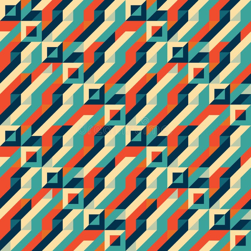 Background Geometric Design. Abstract Seamless Pattern. Mosaic Graphic ...